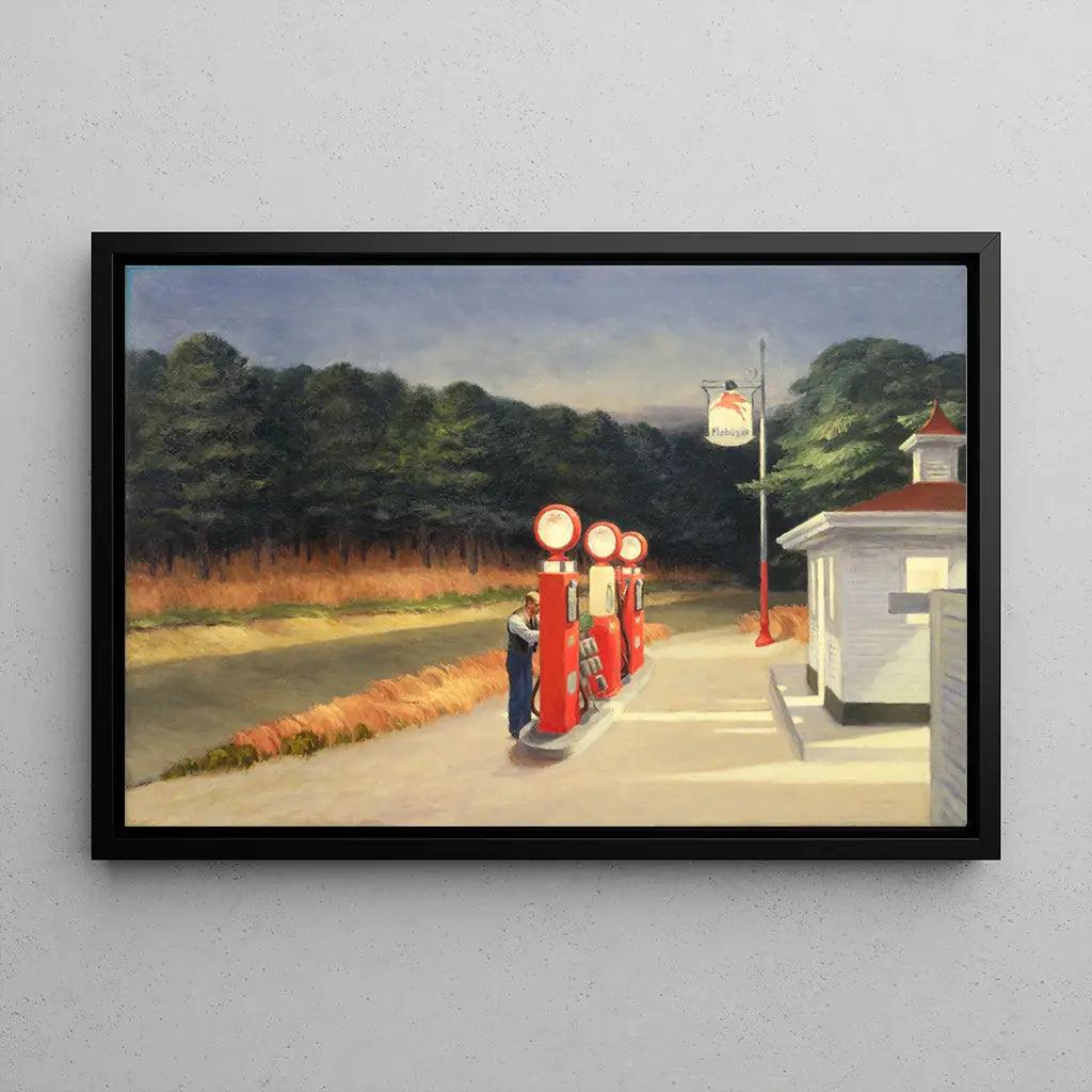 Kunsttryk maleri | Gas - Edward Hopper – Artem Legrand